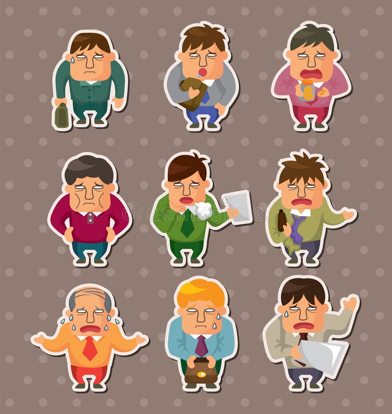 Stickers Businessman Stock Illustrations – 616 Stickers Businessman ...