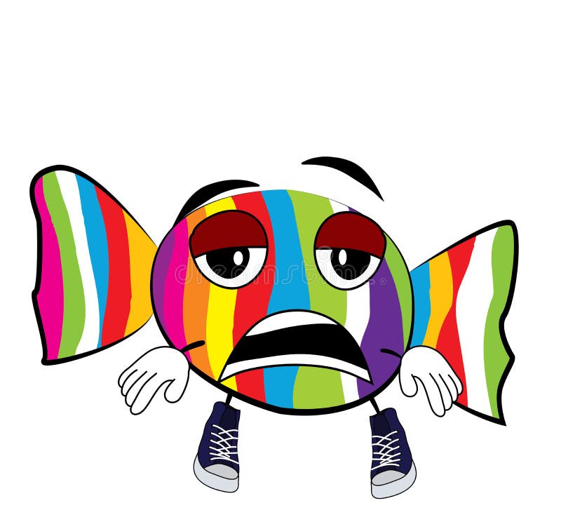 Sick Candy Tooth Concept Banner, Cartoon Style Stock Vector ...