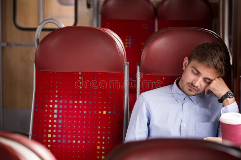 Tired commuter going home stock image. Image of person - 65043055