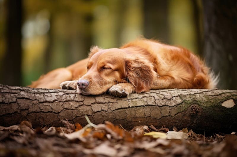 Tired Dog Resting after Chasing Its Tail Stock Photo - Image of resting ...