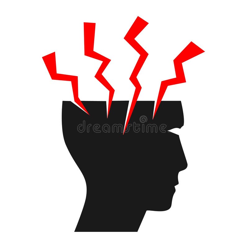 Tired Exhausted Character Suffering Stress. Symptoms of Depression ...