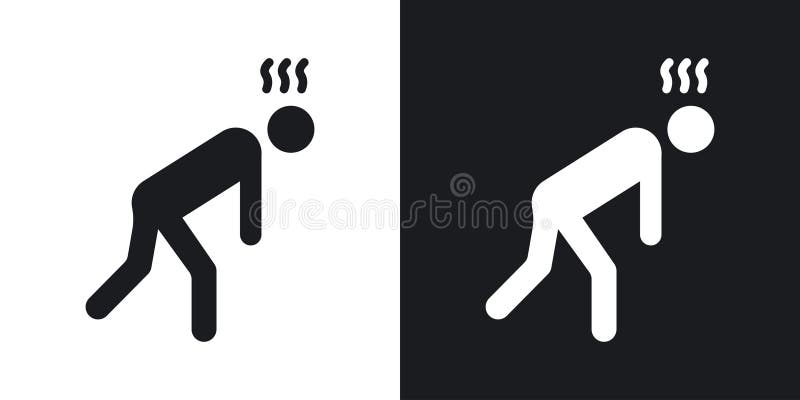 Tired icon vector stock vector. Illustration of tiredness - 348264972