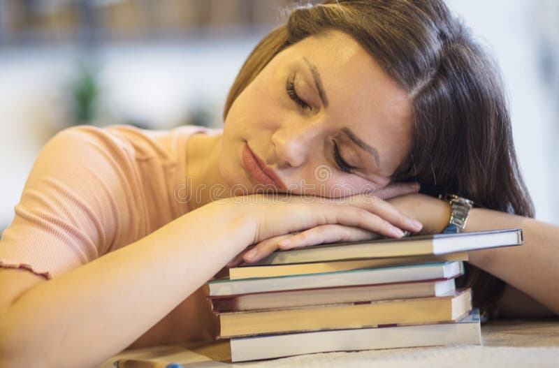 Tired of learning stock photo. Image of dreamer, exam - 159827648