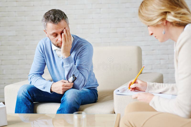 Tired with life stock image. Image of trouble, psychologue - 80672135