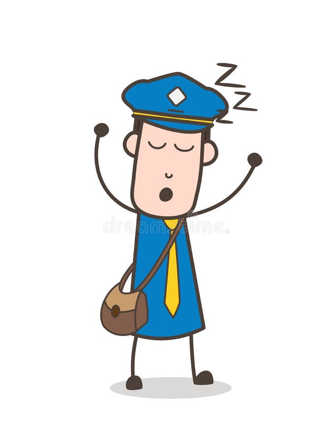 Tired Mailman stock vector. Illustration of tired, upset - 47714532