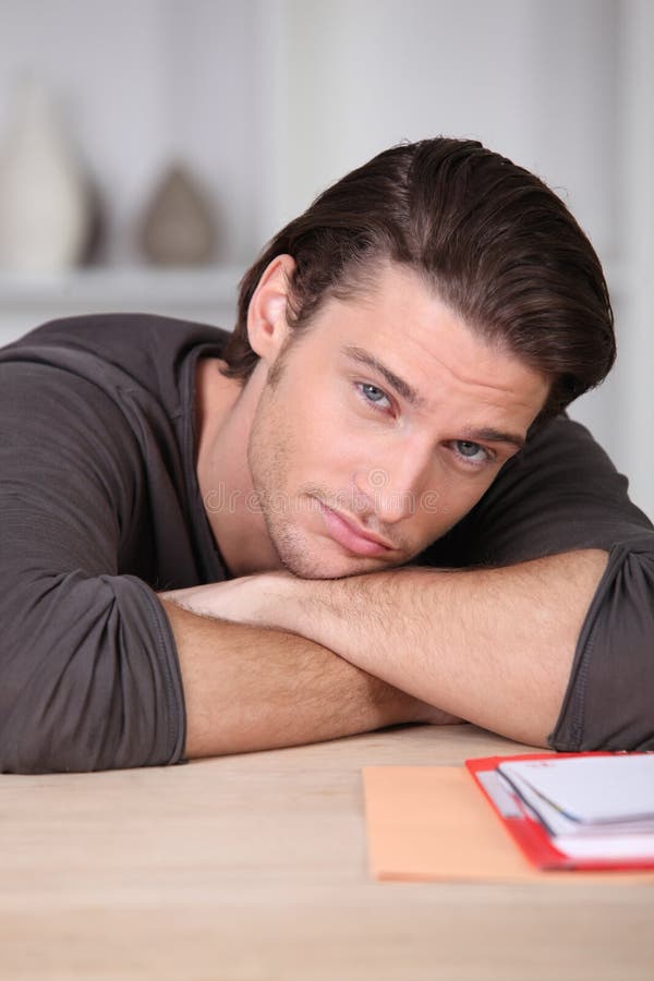 Tired man stock photo. Image of rest, weakness, abuse - 27912874