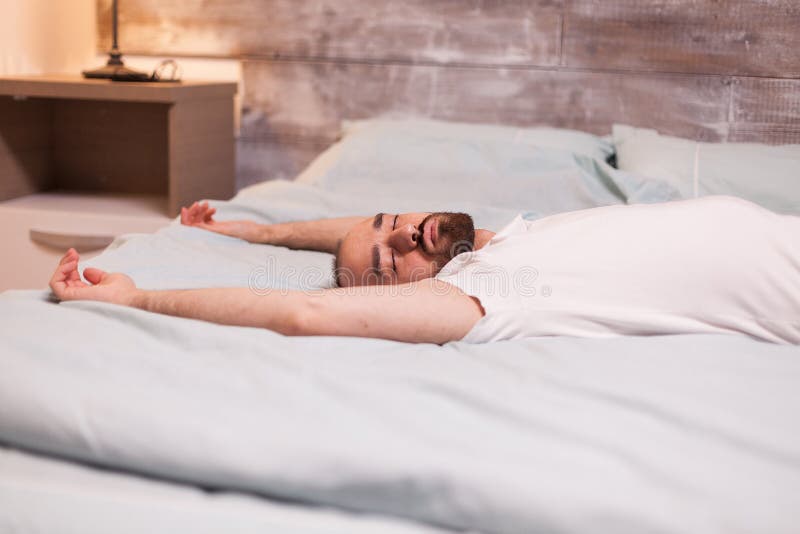 Tired man falling asleep stock photo. Image of resting - 187214010