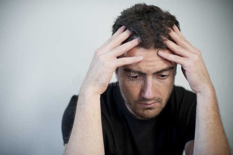 Tired man portrait stock image. Image of fatigue, face - 21620217