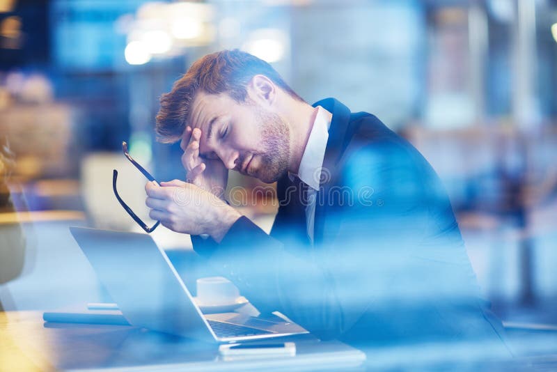 Tired manager stock image. Image of headache, wifi, exhausted - 67630977