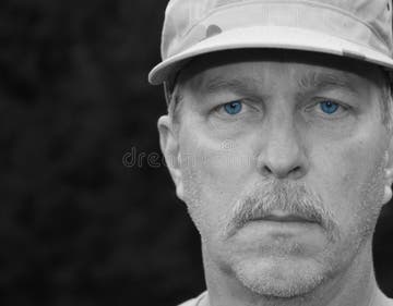 Tired Old Soldier stock image. Image of stare, officer - 3619395