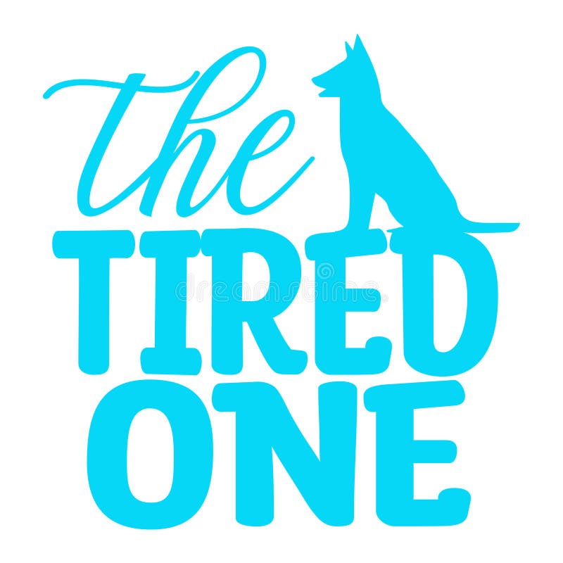 The TIRED ONE Creative Typography T Shirt Design Stock Vector ...