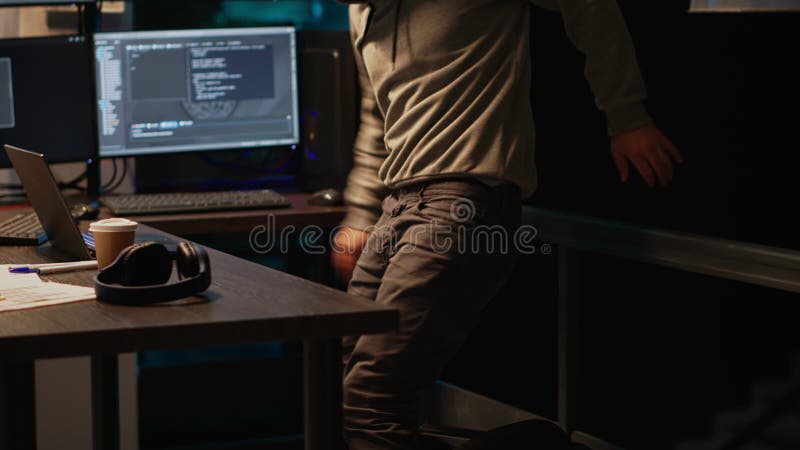 Tired Programmer Falling with Chair Working Late at Night Stock Video ... Tired Programmer Falling with Chair Working Late at Night Stock Video ...