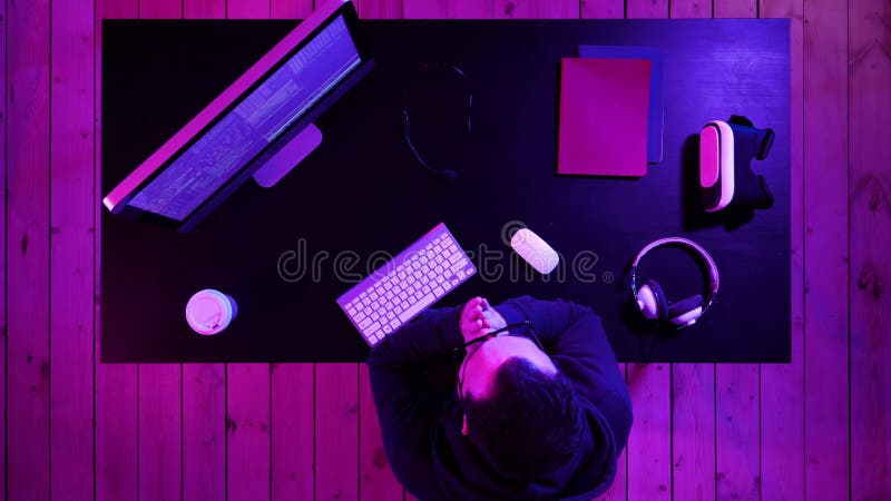 Tired Programmer Looking at Some Process on the Computer. Stock Footage ... Tired Programmer Looking at Some Process on the Computer. Stock Footage ...