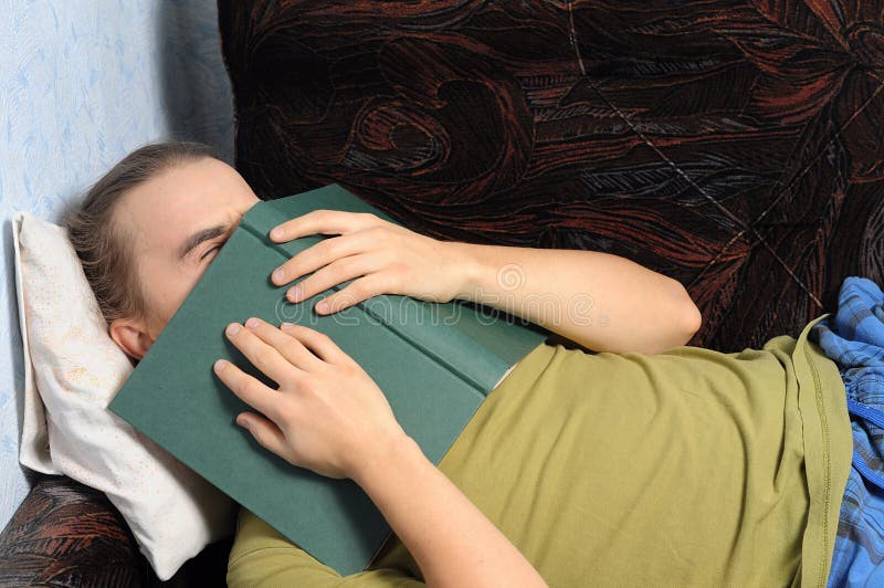 Tired of reading stock image. Image of green, adult, bothered - 60705001