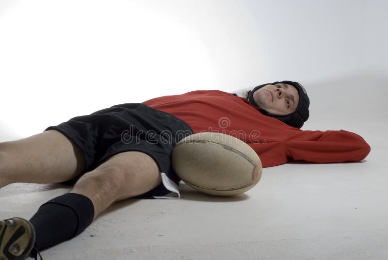 Tired Rugby Player - Horizontal Stock Photo - Image of inside, shorts ...