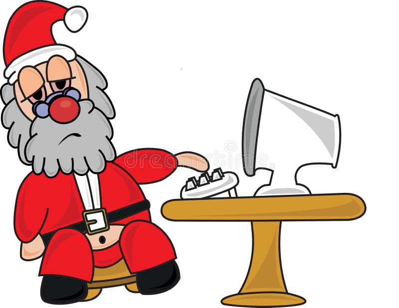 Sick Christmas Computer Stock Illustrations – 90 Sick Christmas ...