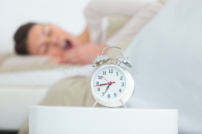 Tired Sleepy Woman Waking Up Stock Photo - Image of beautiful, brunette ...