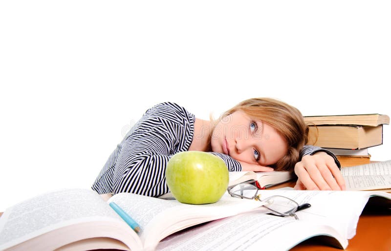 Tired student stock image. Image of rest, school, institute - 12981425