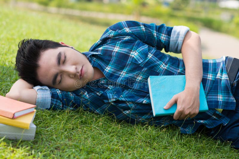 Tired student stock photo. Image of handsome, casual - 38052938