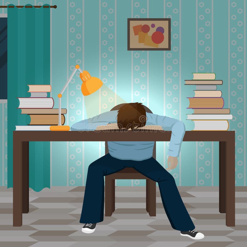 Tired Student Stock Illustrations – 3,032 Tired Student Stock ...