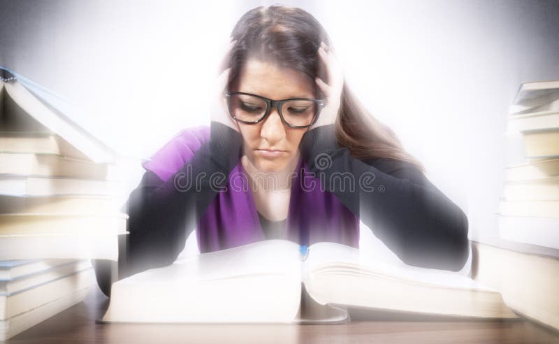 Student with problem stock photo. Image of overstrain - 29729646