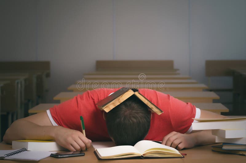 Student. stock image. Image of notebook, exam, bore - 124239585