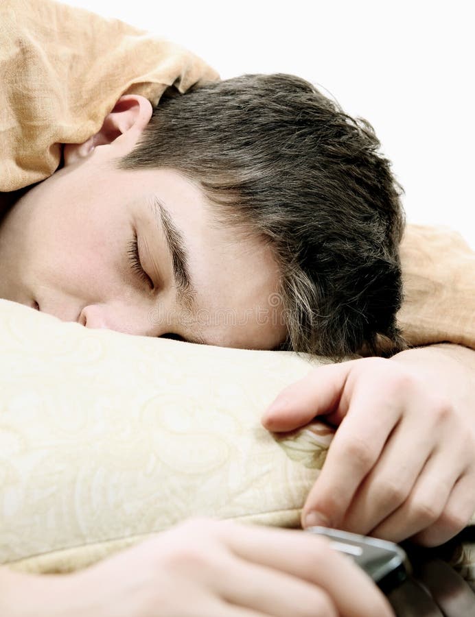 Tired Teenager sleeping stock image. Image of fatigue - 94604431