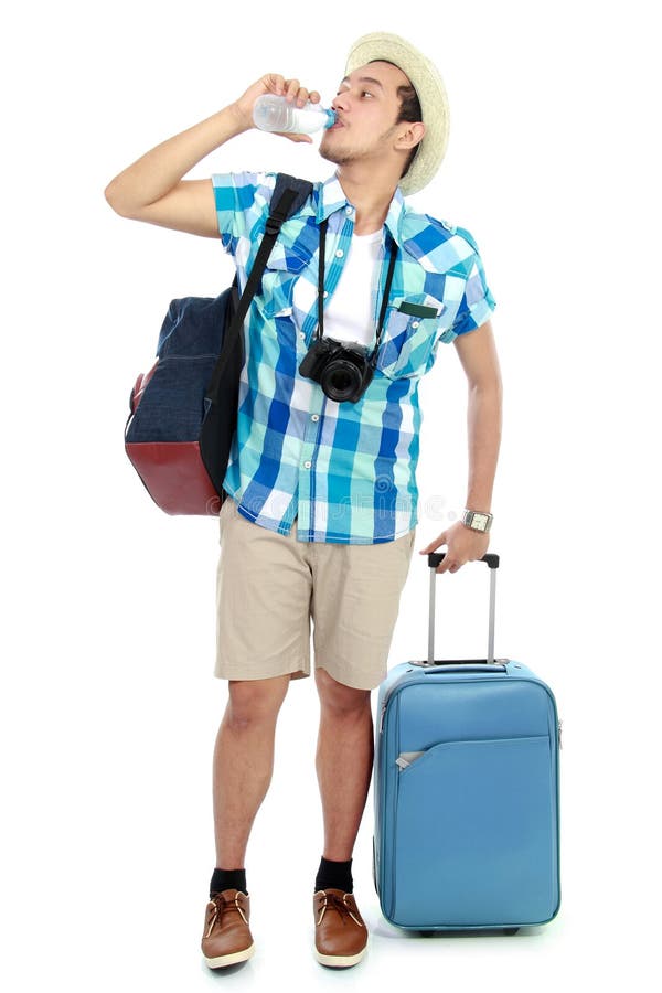 Tired traveler stock photo. Image of exhausted, cool - 27465196
