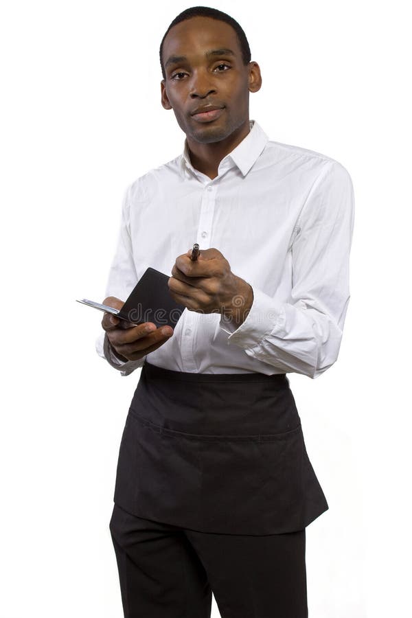 Tired Waiter stock image. Image of employee, chit, male - 38276937