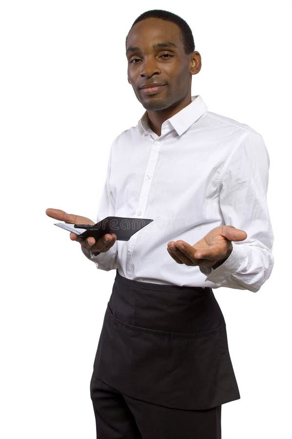 Tired Waiter stock image. Image of employee, chit, male - 38276937