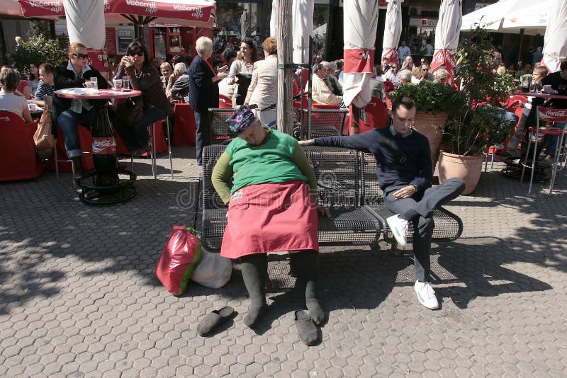 Tired woman editorial stock image. Image of woman, croatia - 4684479