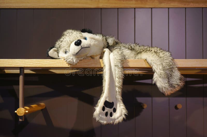 Tired after Work. Plush Toy Stock Photo - Image of bear, furniture ...