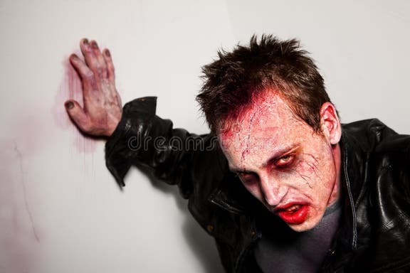 Tired Zombie stock image. Image of leather, monster, evil - 12624517