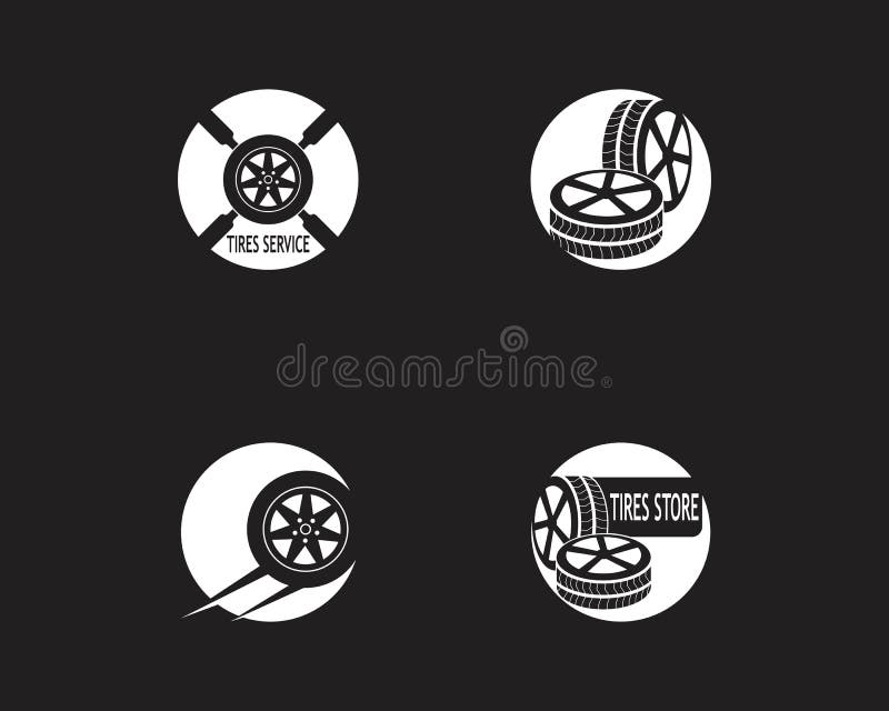 Tires Icon and Symbol Vector Template Illustration Stock Illustration ...