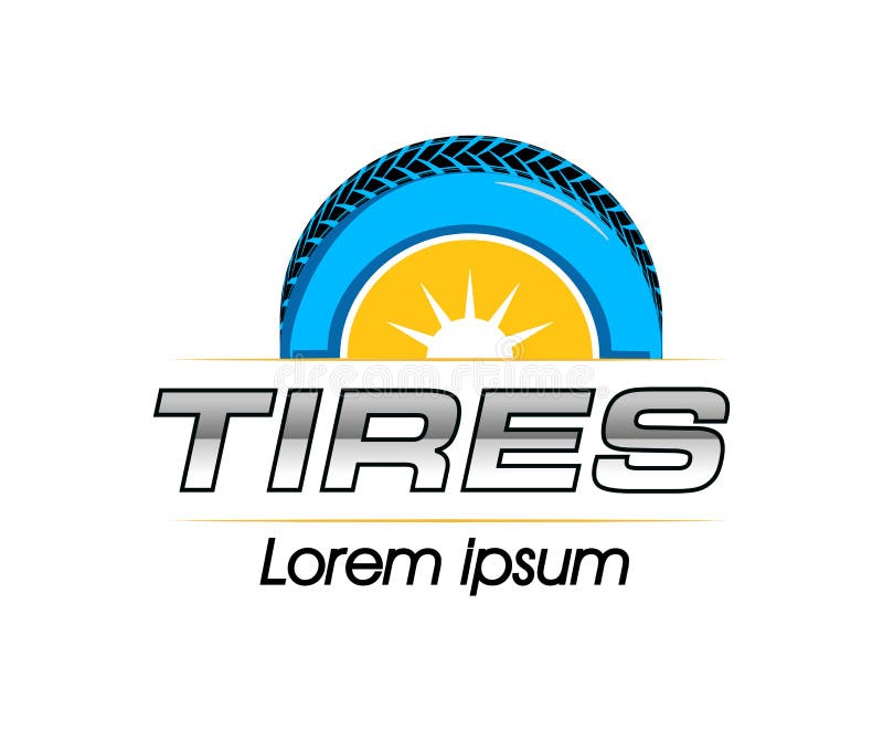 Tires Logo Design stock vector. Illustration of isolated - 84827883