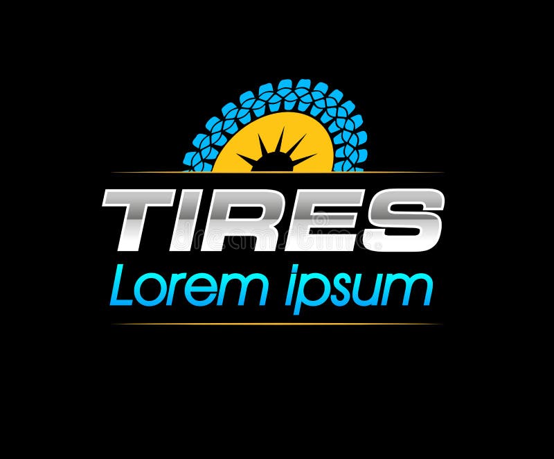 Tires Logo Design stock illustration. Illustration of business - 84828109