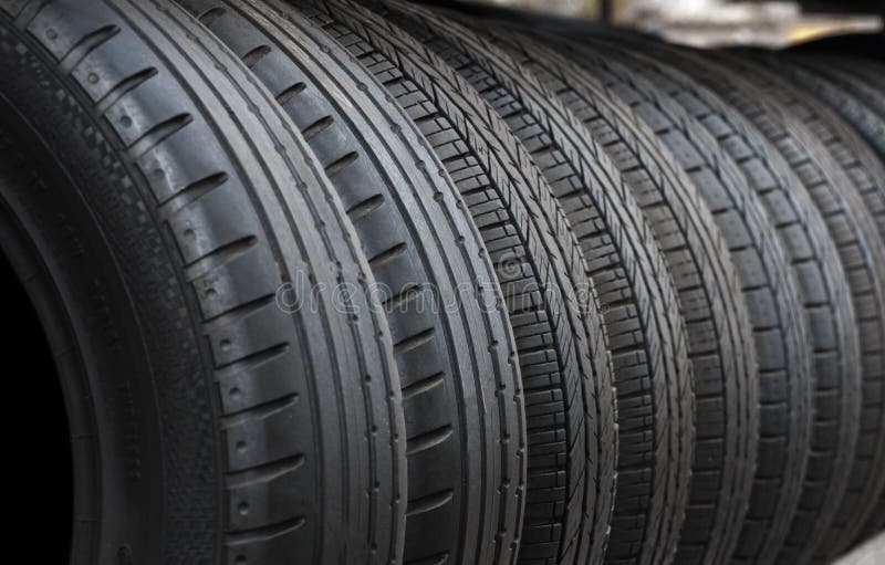 Tires at stock stock image. Image of tyre, spare, wheel - 110608997