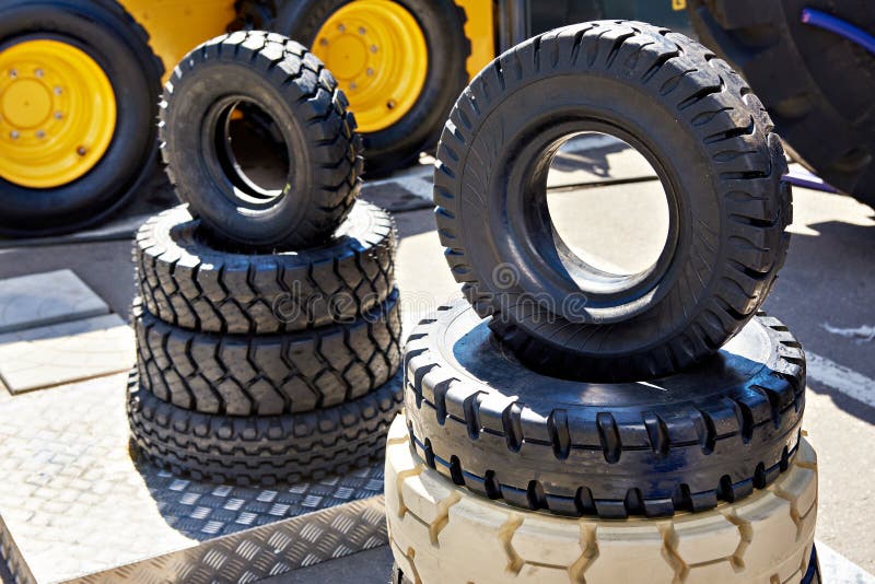 Tires for tractor wheels stock photo. Image of transportation - 157493106