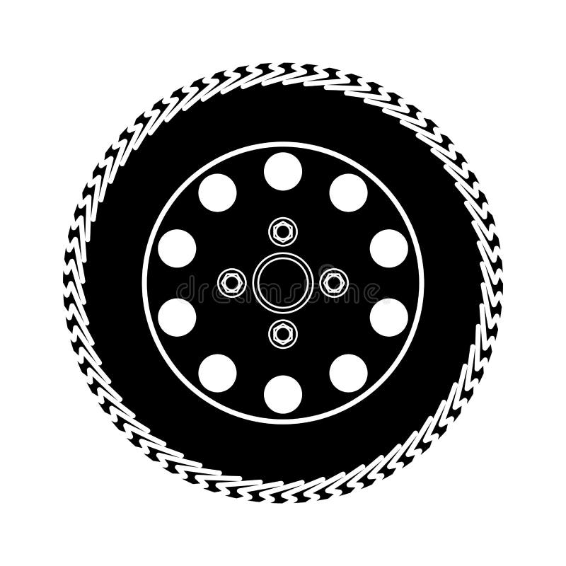 Tires and Wheels Vector Illustration Stock Vector - Illustration of ...