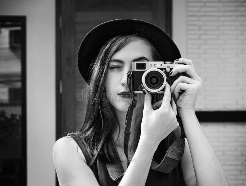 Tiro Do Journalista Da Mulher Imagem de Stock - Imagem de escritor ...