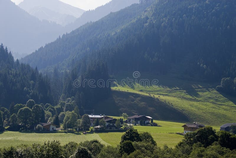 Tirol landscape stock image. Image of tree, clear, meadow - 20092281