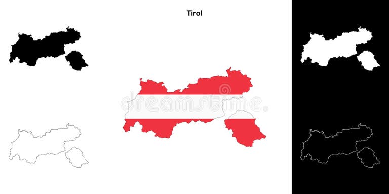 Tirol State Outline Map Stock Illustrations – 94 Tirol State Outline ...