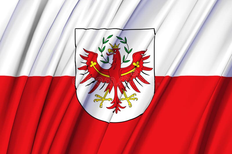 Tirol Waving Flag Illustration. Stock Illustration - Illustration of ...