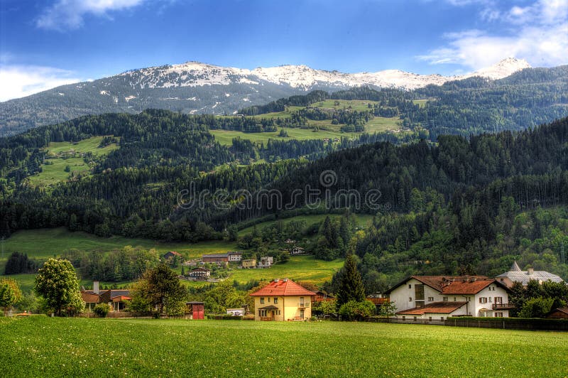Tirolean idyl stock photo. Image of austria, panoramic - 9399972