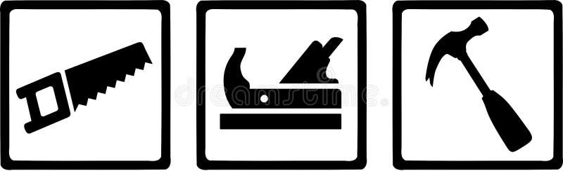 Tischler-Icon-Vektor vektor abbildung. Illustration von erbauer - 107095384