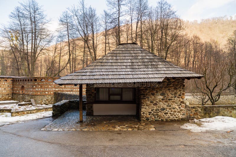 Tismana Monastery, Romania stock photo. Image of architecture - 86715126