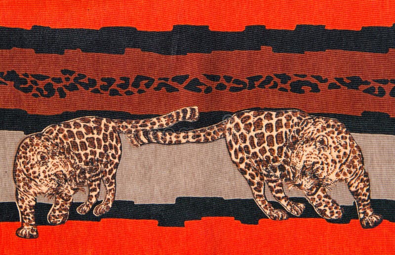 Tissu D'impression De Tigre Photo stock - Image du impression, couche ...