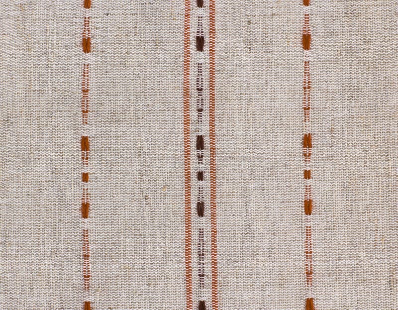 Tissu De Coton Brut Gros Gros Gros Avec Broderie Image stock - Image du ...