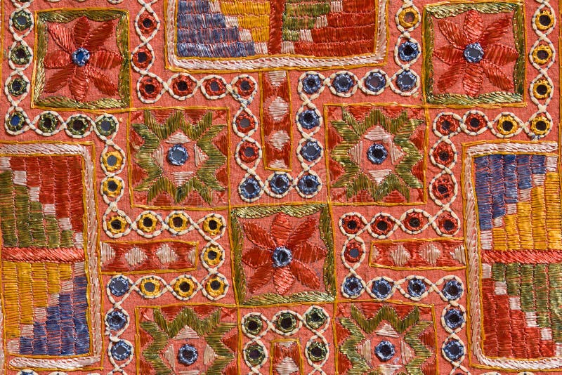 Tissu De Mur Indien De Patchwork De Rajasthani Photo stock - Image du ...