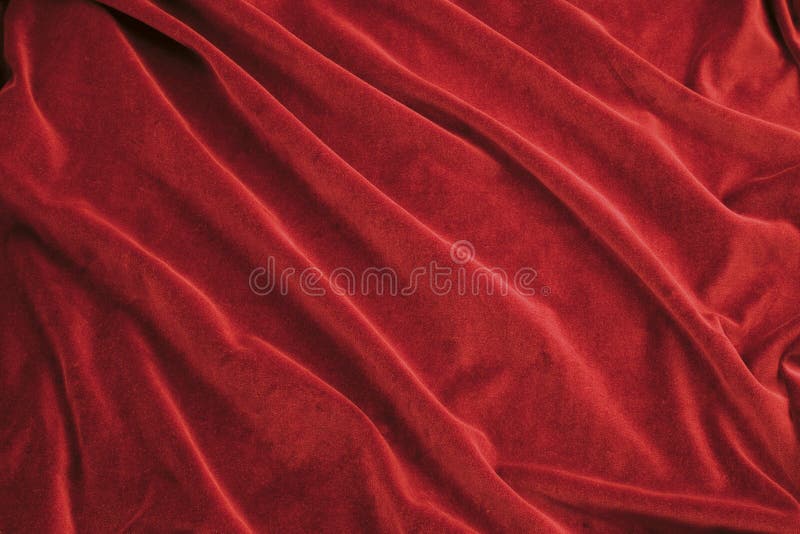 Tissu rouge de velours image stock. Image du plié, ondulation - 2257193